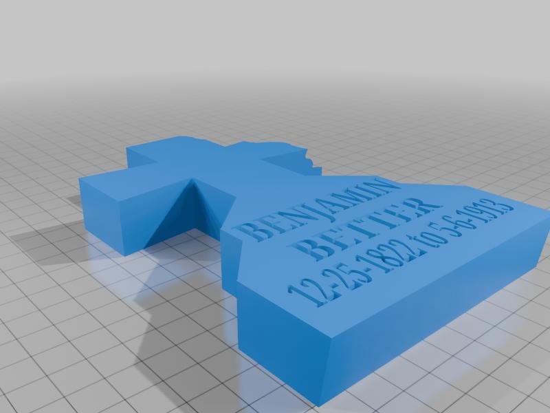 Gravestones 3D Printer Model Download Free STL File - 3axis.co