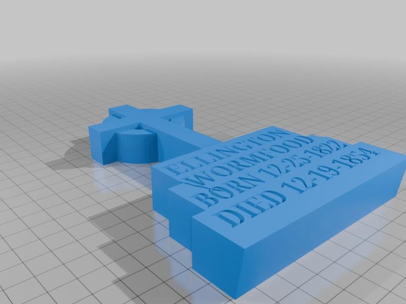 Gravestones 3D Printer Model Download Free STL File - 3axis.co