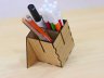 Laser Cut Contemporary Style Pencil Holder SVG DXF CDR AI PDF Free ...