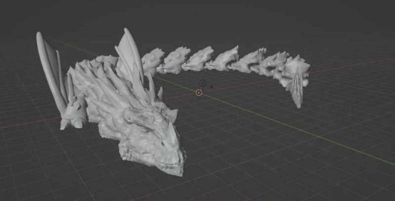 The Black Dragon; Articulated Dragon 3D Printer Model Download Free STL ...