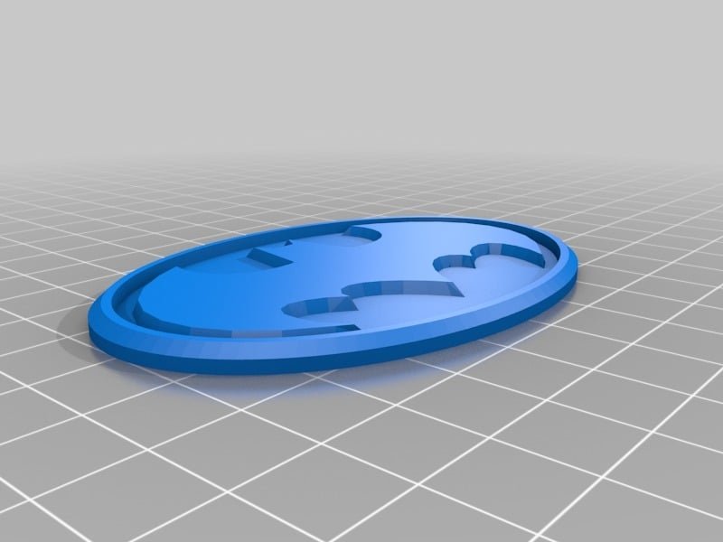 89′ Batman Logo 3D Printer Model Download Free STL File - 3axis.co