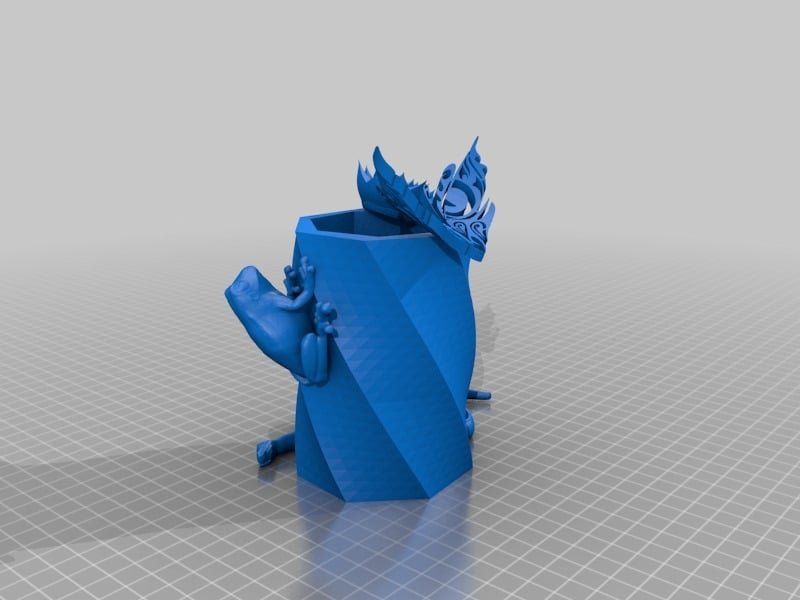 Jungle Flower Pot 3D Printer Model Download Free STL File - 3axis.co