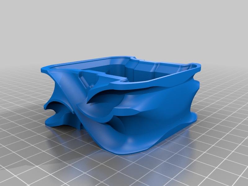 Wave Pot 3D Printer Model Download Free STL File - 3axis.co