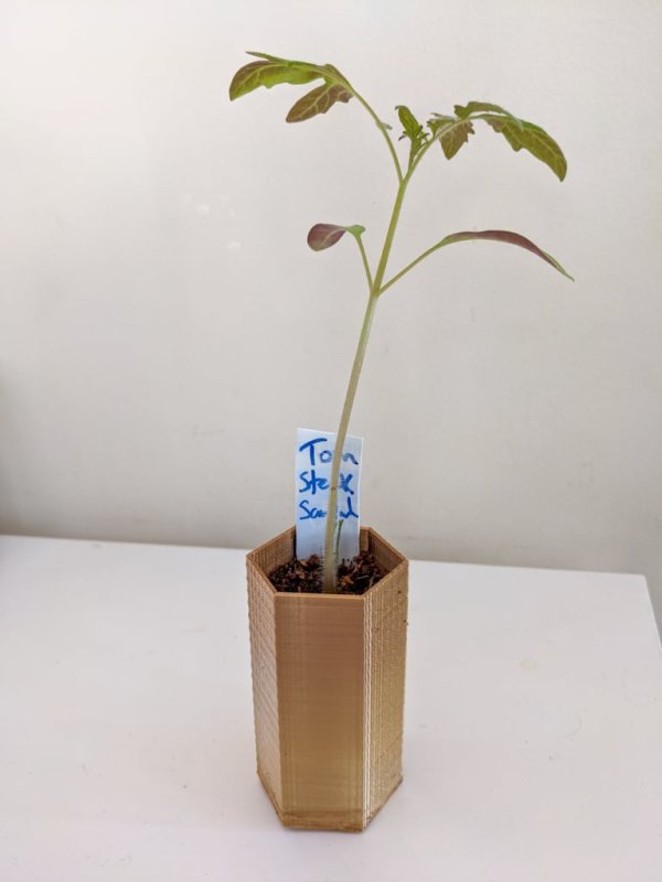 Hexagonal Seedling Pot 3D Printer Model Download Free STL File - 3axis.co