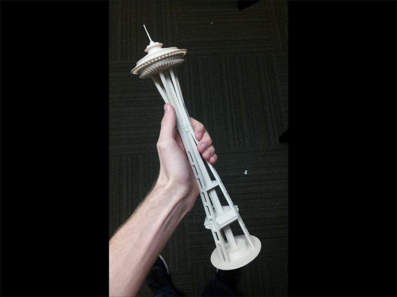 Seattle Space Needle 3D Printer Model Download Free STL File - 3axis.co