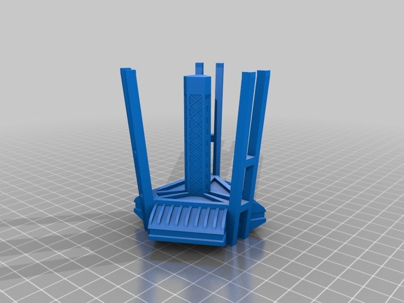 Seattle Space Needle 3D Printer Model Download Free STL File - 3axis.co