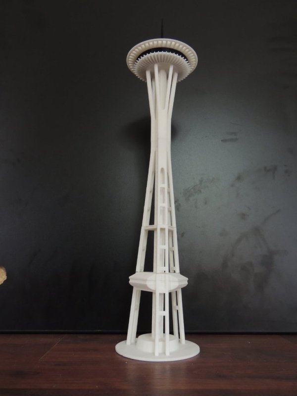 Seattle Space Needle 3D Printer Model Download Free STL File - 3axis.co