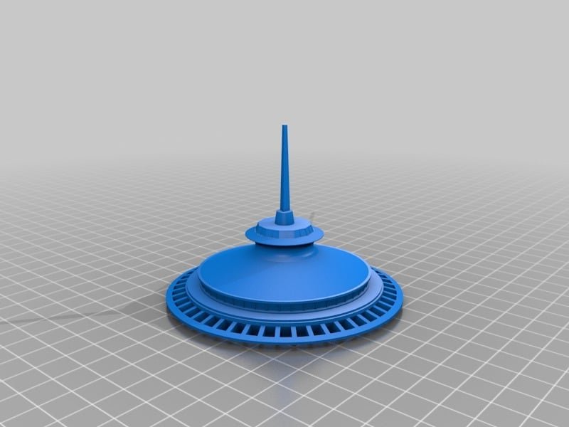 Seattle Space Needle 3D Printer Model Download Free STL File - 3axis.co
