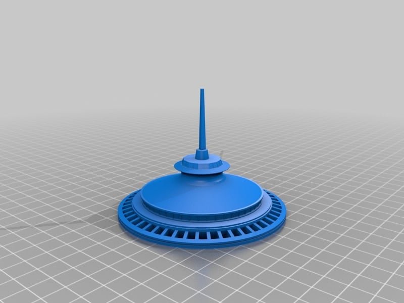Seattle Space Needle 3D Printer Model Download Free STL File - 3axis.co