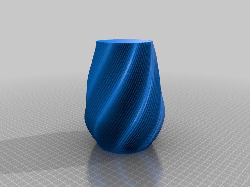 Wave Vase 3D Printer Model Download Free STL File - 3axis.co