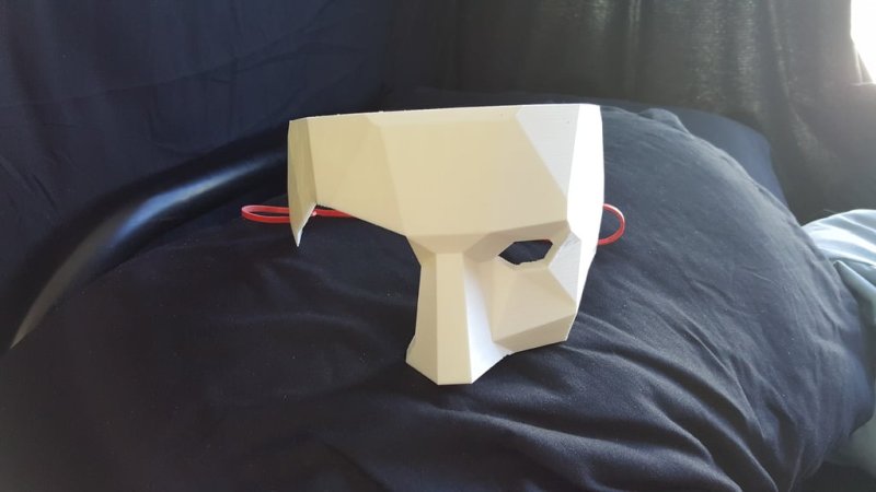 Low Poly Masquerade “Phantom Of The Opera” Mask 3D Printer Model ...
