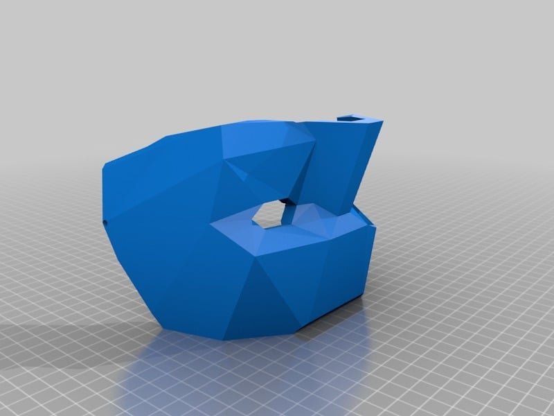 Low Poly Masquerade “Phantom Of The Opera” Mask 3D Printer Model ...