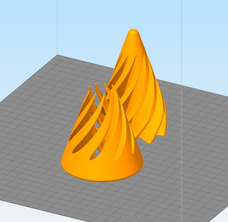 Spiral Cone Fidget Toy (new!) 3D Printer Model Download Free STL File - 3axis.co