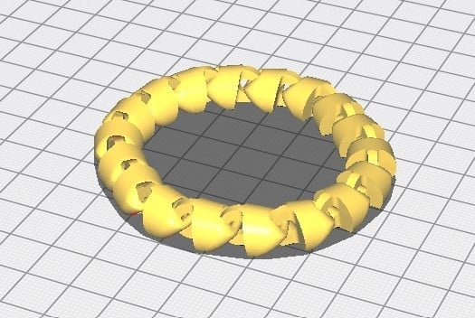 Articulated Chain Fidget Loop Bracelet 3D Printer Model Download Free ...