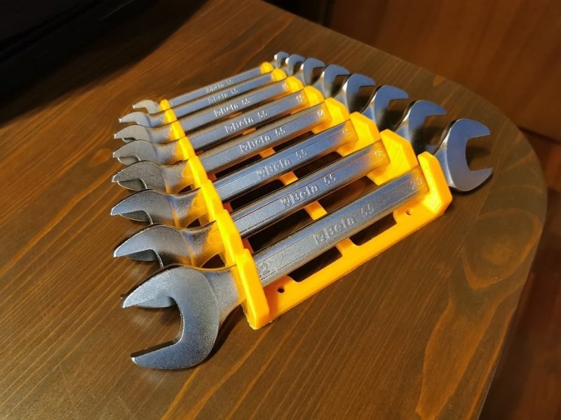 Wrench-holder Wall Mount 3D Printer Model Download Free STL File - 3axis.co