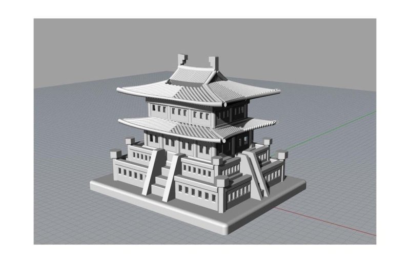 Korean Traditional Architecture Coin Bank 3D Printer Model Download ...