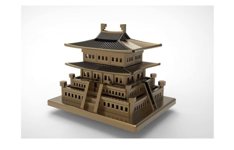 Korean Traditional Architecture Coin Bank 3D Printer Model Download ...
