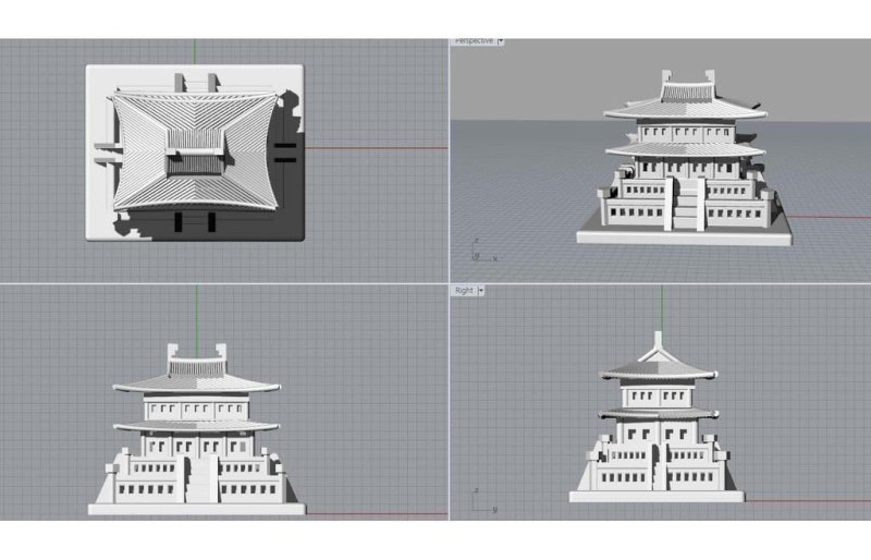 Korean Traditional Architecture Coin Bank 3D Printer Model Download ...
