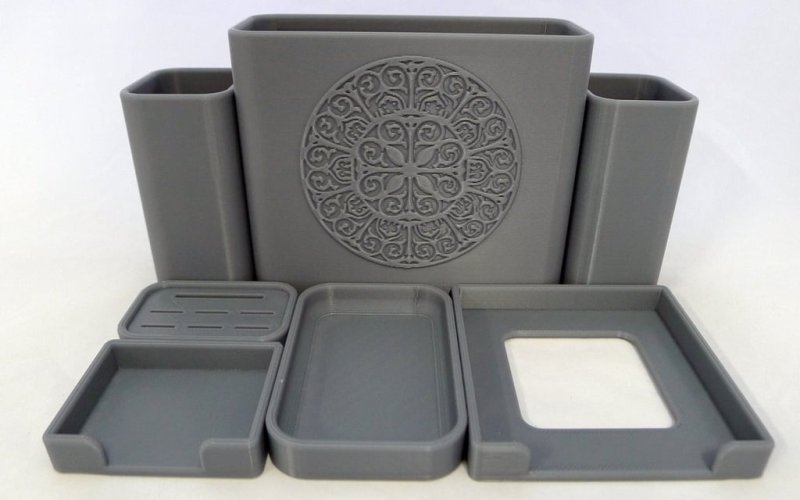 Desktop Organizer 3D Printer Model Download Free STL File - 3axis.co