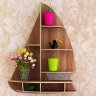 Laser Cut Sailboat Floating Wall-Mounted Storage Shelf DXF File Free ...