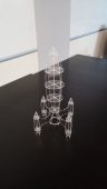 Laser Cut Rocket 3mm Plexiglass DXF File Free Download - 3axis.co