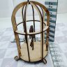 Laser Cut Bird Cage Decoration Cage With Flower Free Vector cdr ...