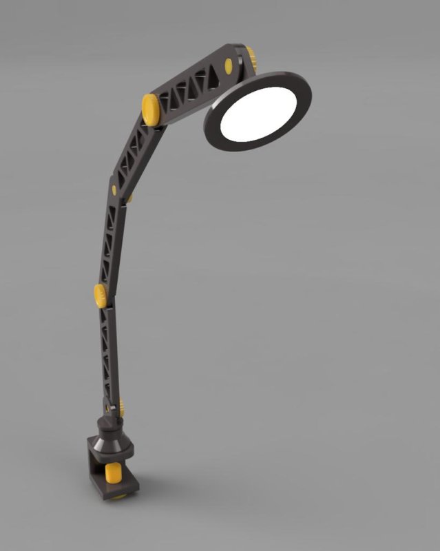 Articulated Worktable Lamp 3D Printer Model Download Free STL File ...