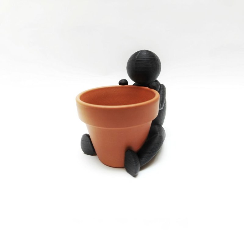Fower Pot Figures 3D Printer Model Download Free STL File - 3axis.co