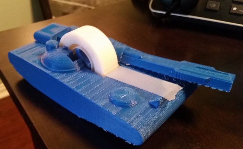 Tron Tank Tape Dispenser 3D Printer Model Download Free STL File - 3axis.co