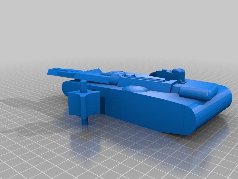 Tron Tank Tape Dispenser 3D Printer Model Download Free STL File - 3axis.co