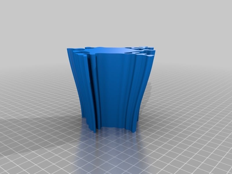 Wavy Penholders Collection (15 Files) 3D Printer Model Download Free ...
