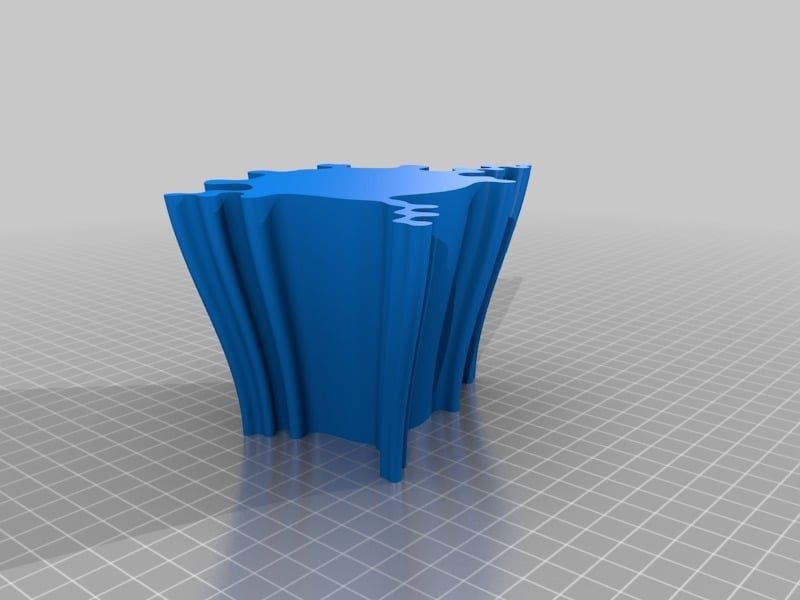 Wavy Penholders Collection (15 Files) 3D Printer Model Download Free ...