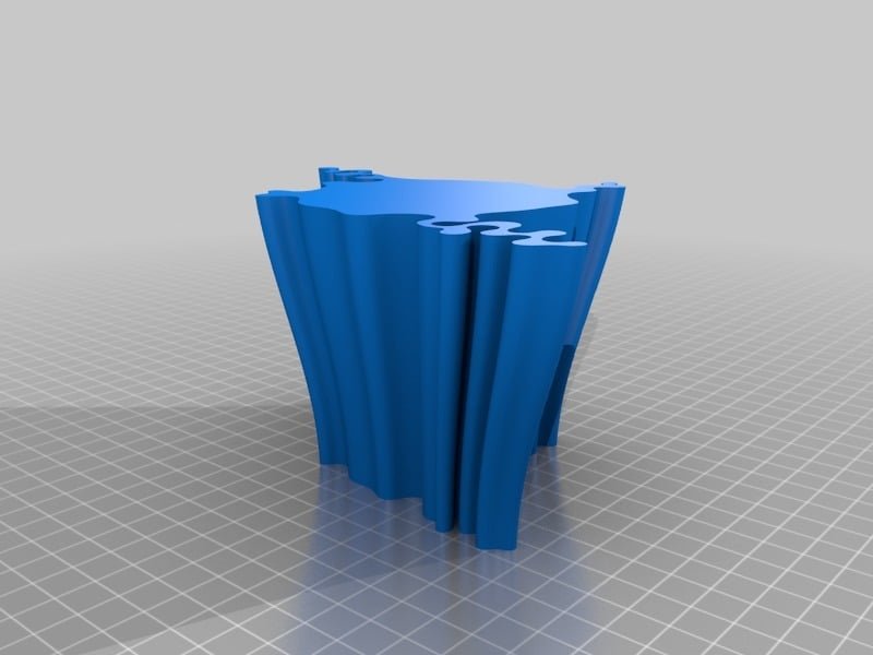 Wavy Penholders Collection (15 Files) 3D Printer Model Download Free ...