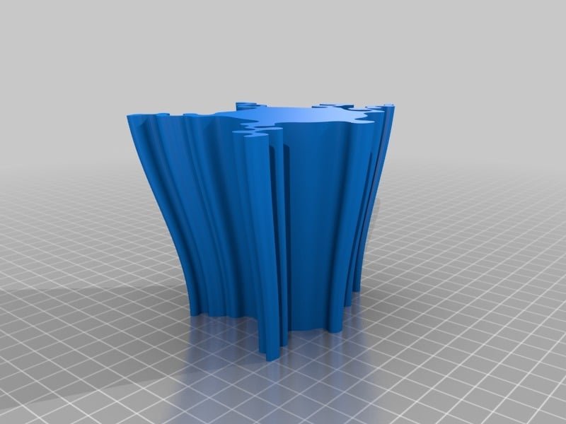 Wavy Penholders Collection (15 Files) 3D Printer Model Download Free ...