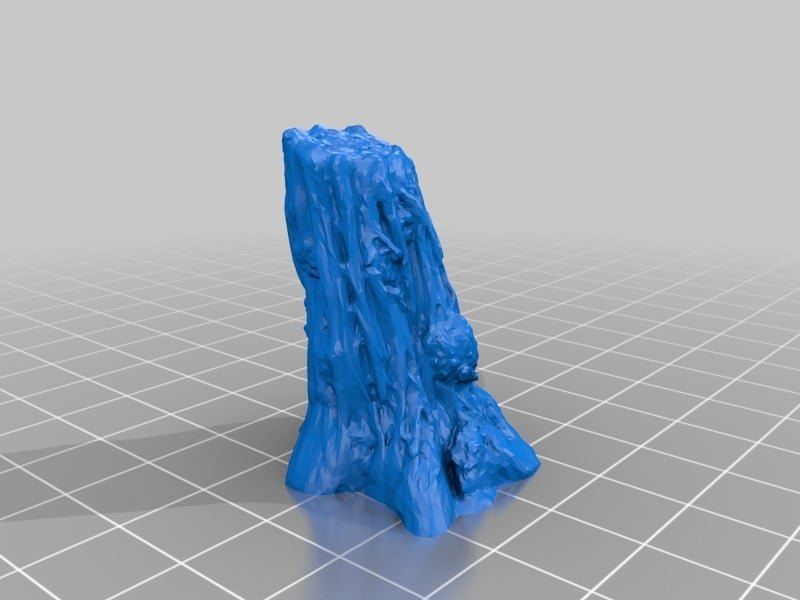 Fallen Tree And Stump 3D Printer Model Download Free STL File - 3axis.co