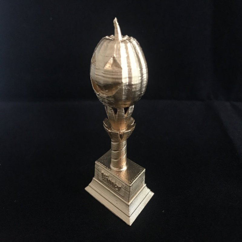 Halloween Trophy 3D Printer Model Download Free STL File - 3axis.co