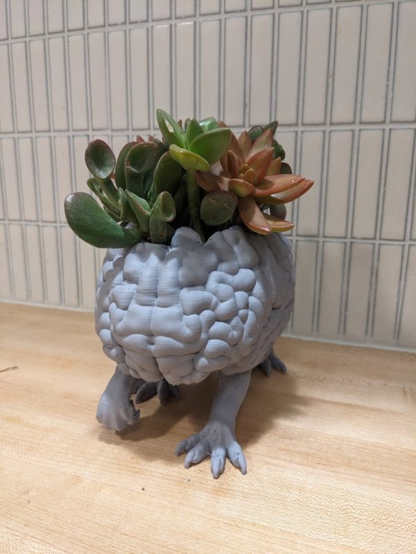 Succulent Devourer – Intellect Devourer Planter 3D Printer Model ...