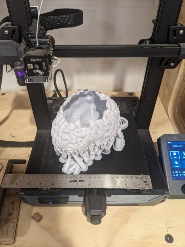 Succulent Devourer – Intellect Devourer Planter 3D Printer Model ...