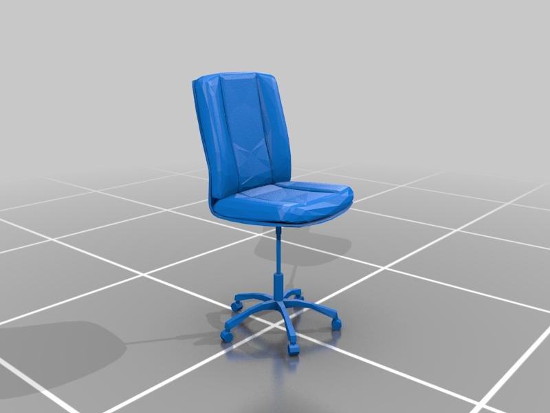Computer Chair 3D Printer Model Download Free STL File - 3axis.co