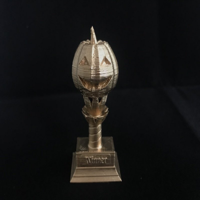 Halloween Trophy 3D Printer Model Download Free STL File - 3axis.co