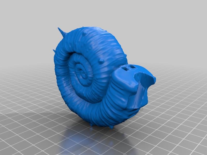 New Articulated Ammonite (shell, Head And Tentacles) Flexible Print-in ...