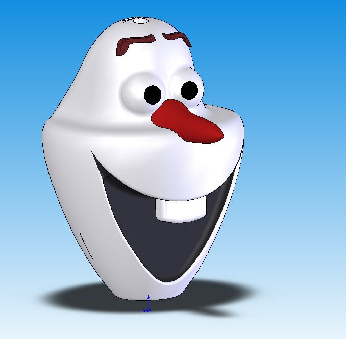 Do You Wanna Print A Snowman? – Olaf From Frozen 3D Printer Model ...