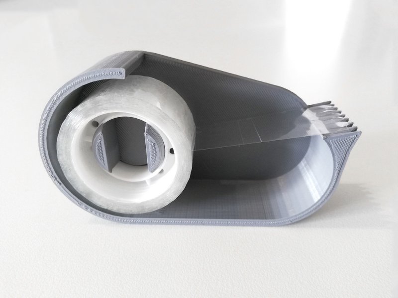 One-part Tape Dispenser (for 25mm-inner-diameter Tape) 3D Printer Model ...