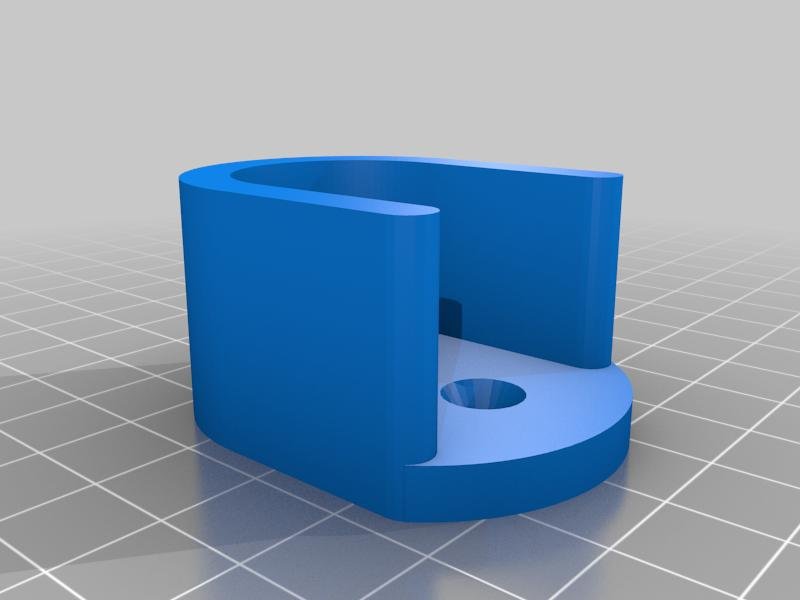 Customizable Wardrobe Pipe Holder 3D Printer Model Download Free STL ...