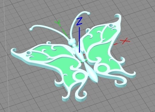 Stained Glass Butterfly 3D Printer Model Download Free STL File - 3axis.co
