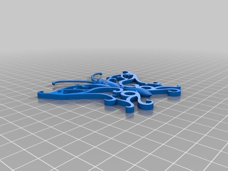 Stained Glass Butterfly 3D Printer Model Download Free STL File - 3axis.co