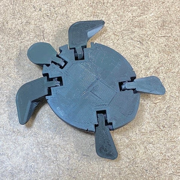 Articulated Sea Turtle 3D Printer Model Download Free STL File - 3axis.co