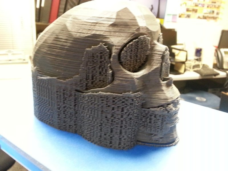 Human Skull 3D Printer Model Download Free STL File - 3axis.co