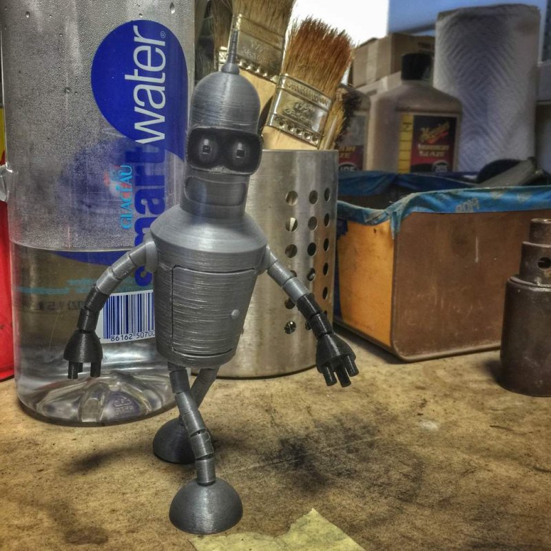 Bender Articulated 3D Printer Model Download Free STL File - 3axis.co