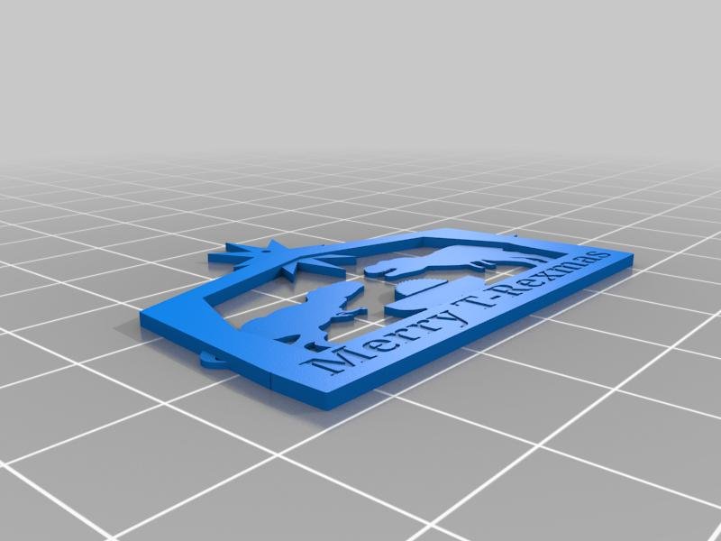 T-Rex Nativity 3D Printer Model Download Free STL File - 3axis.co